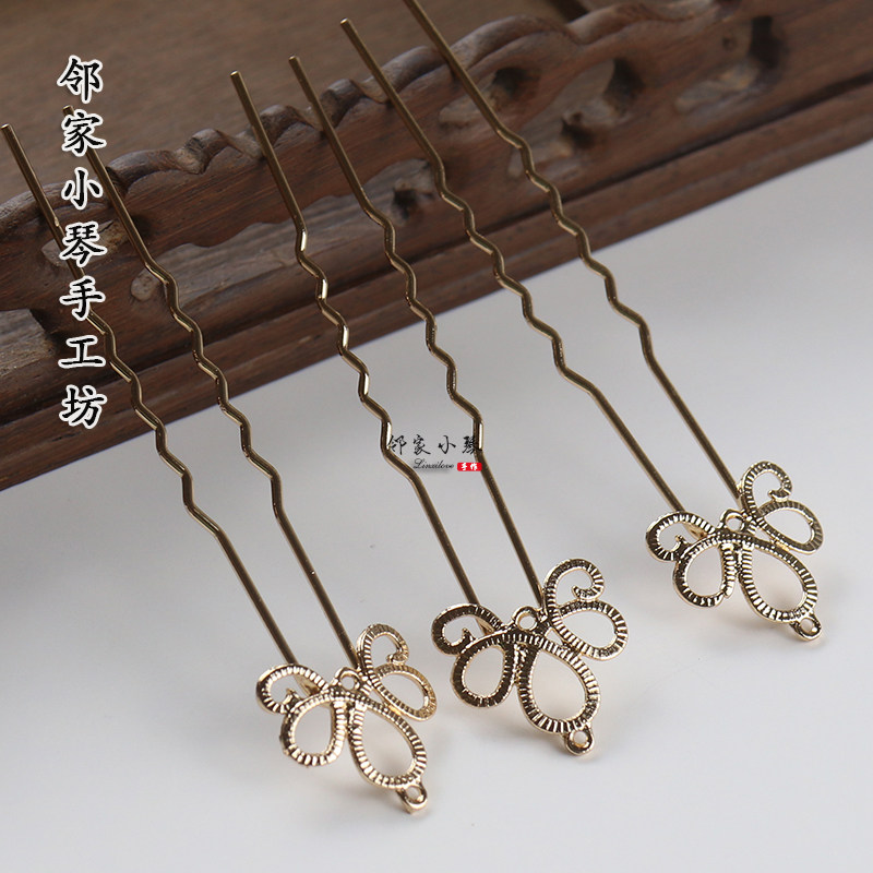 Handmade Copper Hairpin with Electrophoresis Color-Preserving Finish