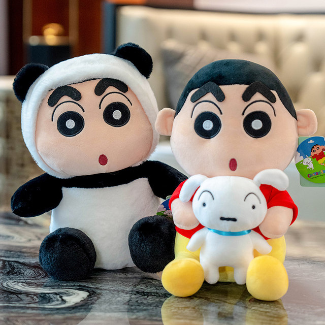 Genuine Crayon Shin-chan Doll Little White Dog Plush Toy Sleeping Rag ...