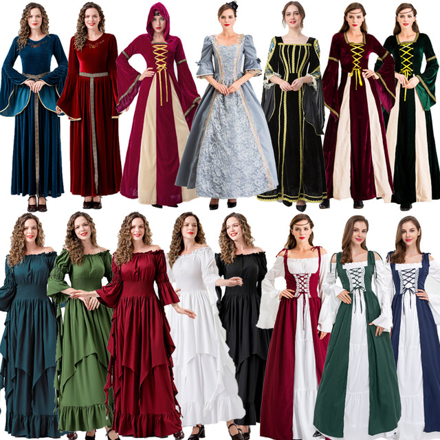 Halloween European and American medieval retro dress Renaissance palace ...