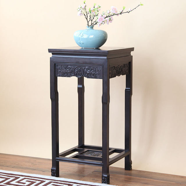 Mahogany flower frame Chinese -style carved living room Landflower ...