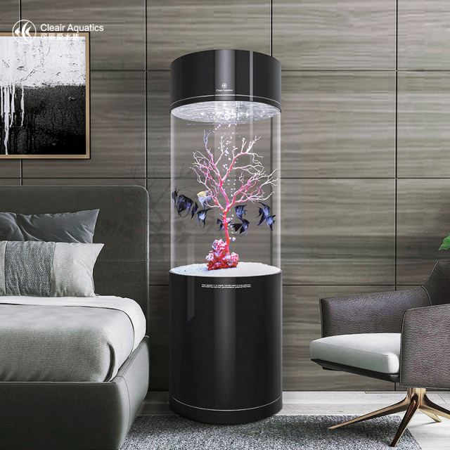 Cleair LS-Y1Y2 fish tank cylindrical oval small and medium-sized living ...