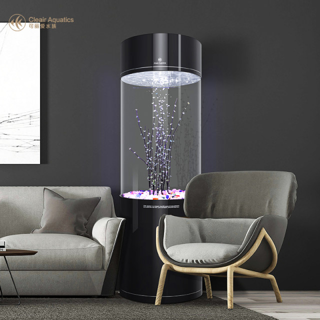 Cleair LS-Y1Y2 fish tank cylindrical oval small and medium-sized living ...
