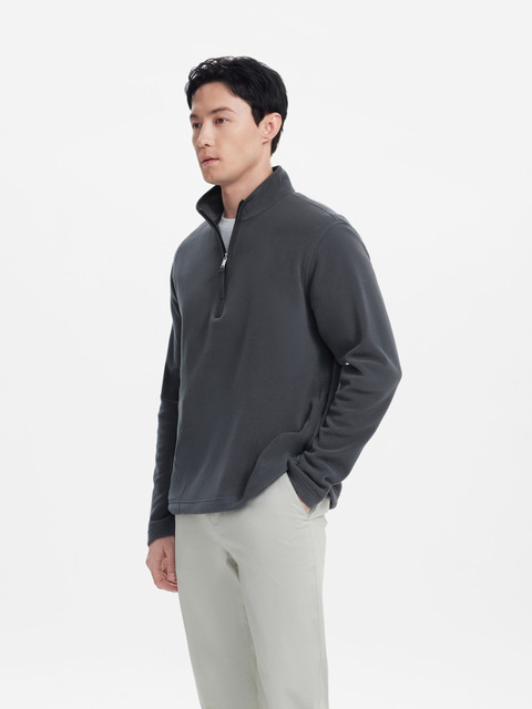 AIGLE Ai Gao Qiu Winter Polartec warm stand -up collar casual semi ...