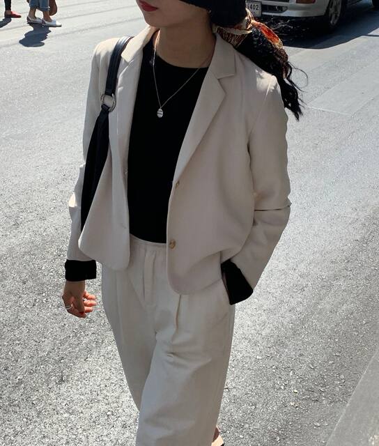 Small blazer women's 155 drape slim simple temperament Hong Kong style ...