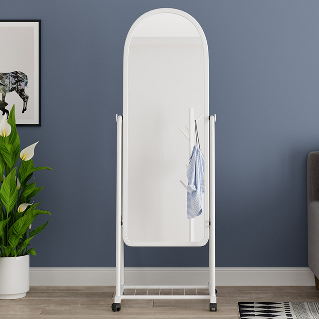 Test the mirror movement floor wall -mounted meter mirror wearing ...