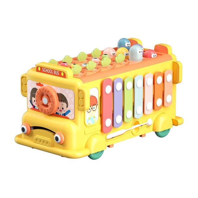 Educational eight-tone hand-knocking baby two-in-one xylophone ...