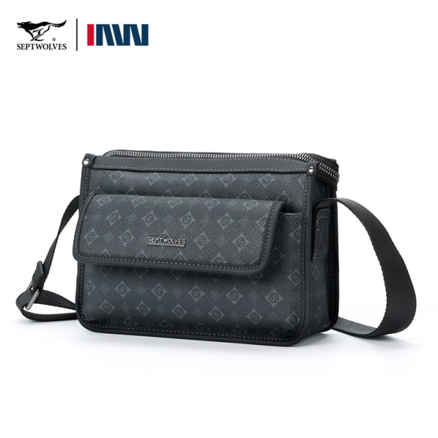 Septwolves crossbody bag men's PVC shoulder bag large capacity new ...