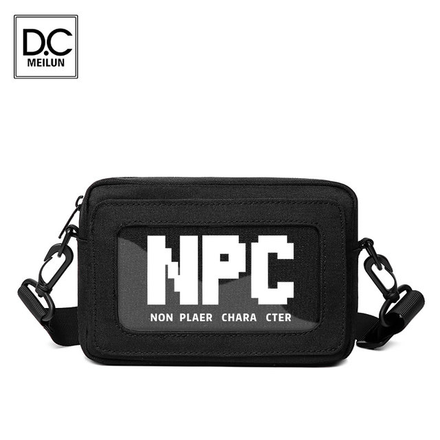 NPC personalized functional commuter shoulder bag men's design simple ...