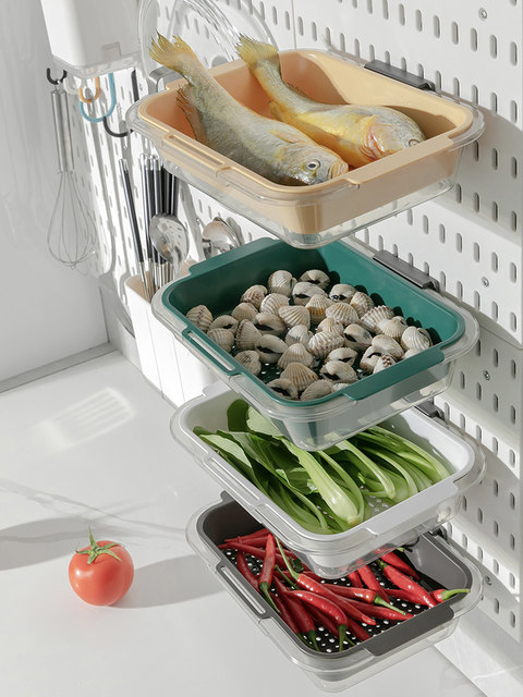 Hole board kitchen food preparation plate multi-layer hot pot plate ...