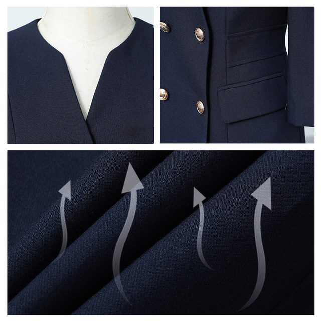 Professional dress high -level women's clothing seven -point sleeveless ...