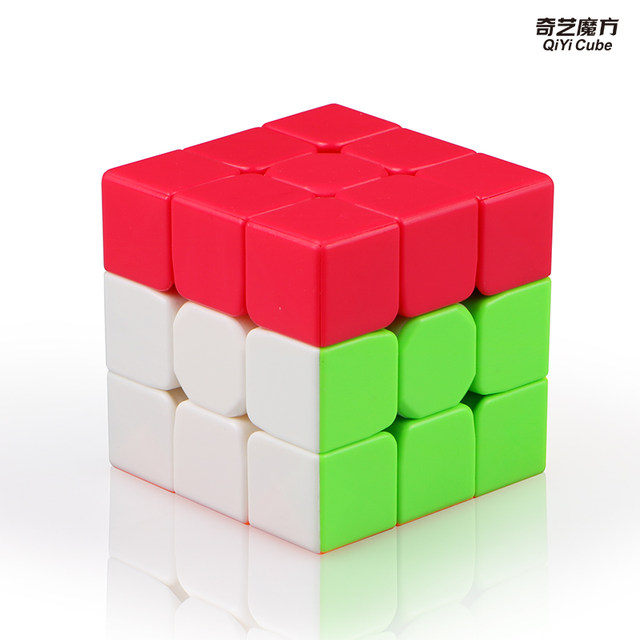 Unicorn Rubik's Cube Qiyi Woodpecker Rubik's Cube Level 3 Entry Smooth and Stable Kindergarten ...