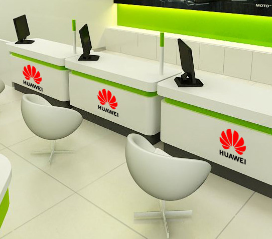 Huawei Logo Geometric PVC Wall Sticker - Porch Decoration