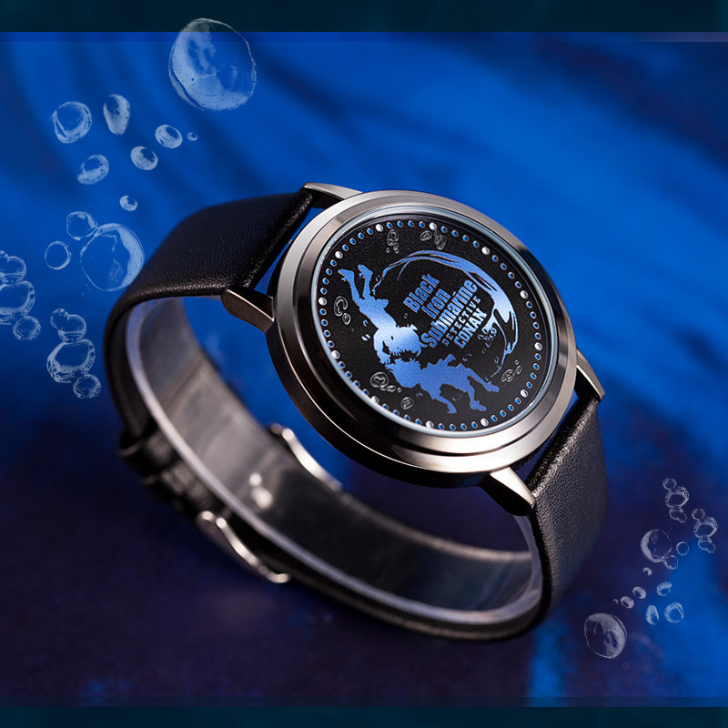 Reloj auténtico de detective conan, sombra de pez de kurogane, edogawa ...