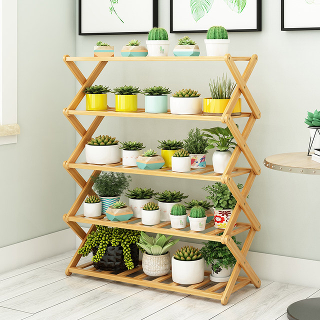 Flower rack multi-layer indoor and outdoor living room balcony floor ...