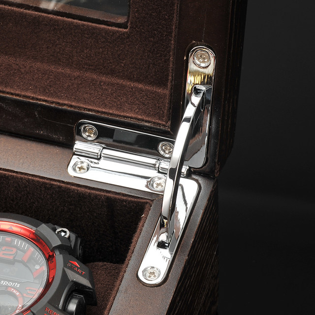 Lili large watch display cabinet wooden watch storage box retro simple ...