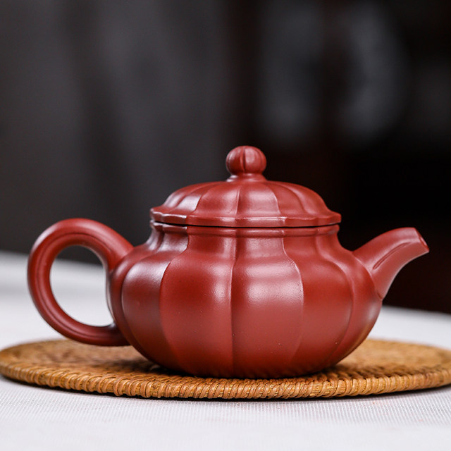 Yixing purple clay pot handmade famous teapot tea set Linghua ...