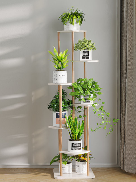Light luxury flower frame balcony shelf indoor decorative living room ...