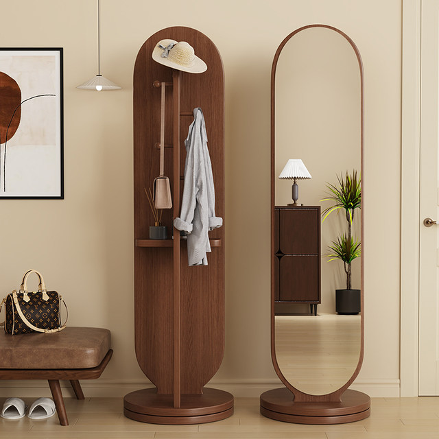 Rotating dressing mirror Field mirror home bedroom can move the ...