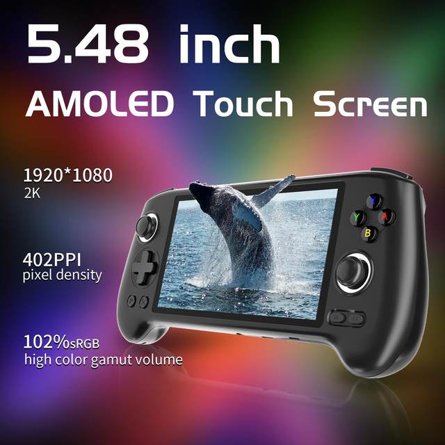 Anbernic new RG556 handheld Android large screen Hall joystick handle ...