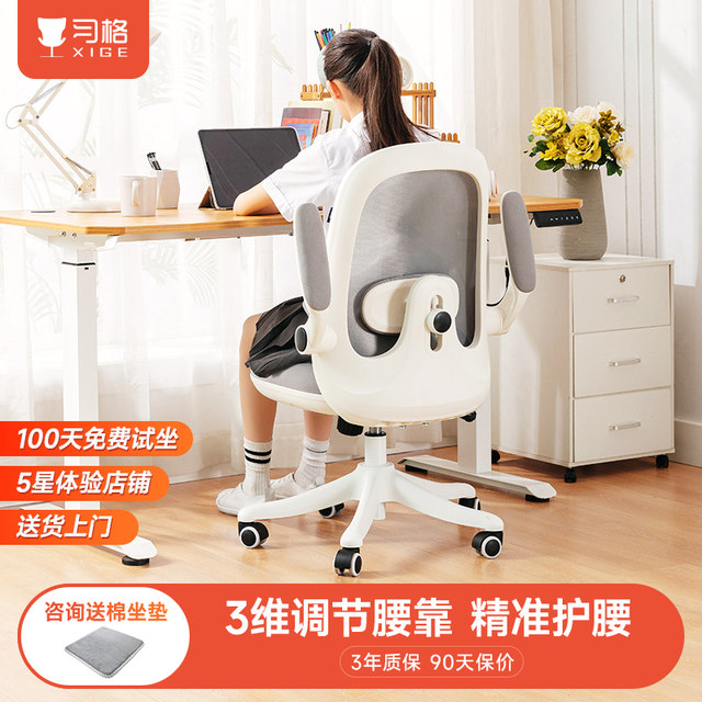 Xige study chair, student chair, writing desk, special ergonomic office computer chair for ...