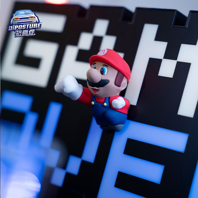 Mario electric car stickers figure car ornaments electric car cartoon ...