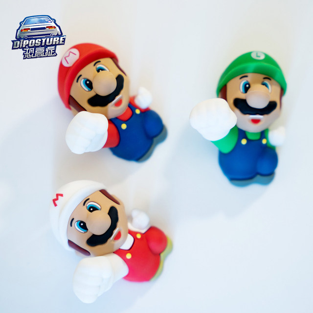 Mario electric car stickers figure car ornaments electric car cartoon ...