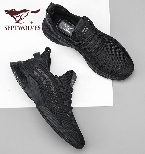 Seven Wolves breathable driving net shoes Spring sports and casual ...