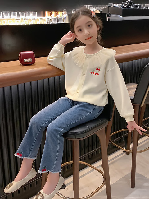 Girls autumn suit 2024 new style girls fashionable children's clothing ...