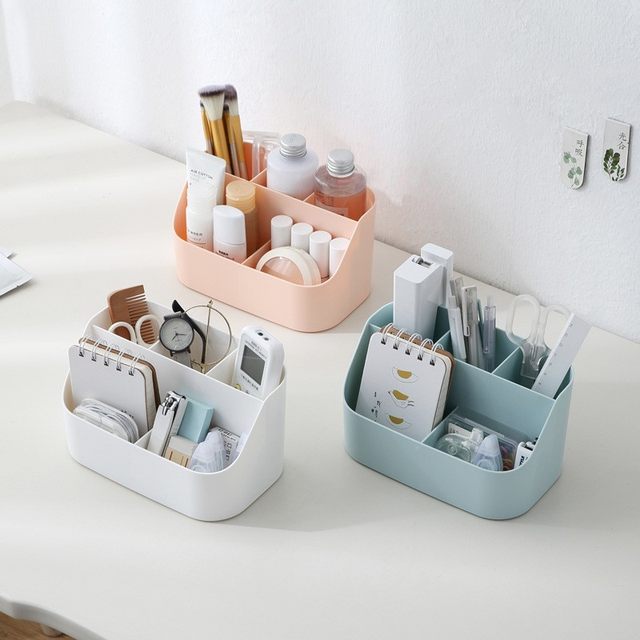 Desktop split storage box Multifunctional dressing table Cosmetics ...