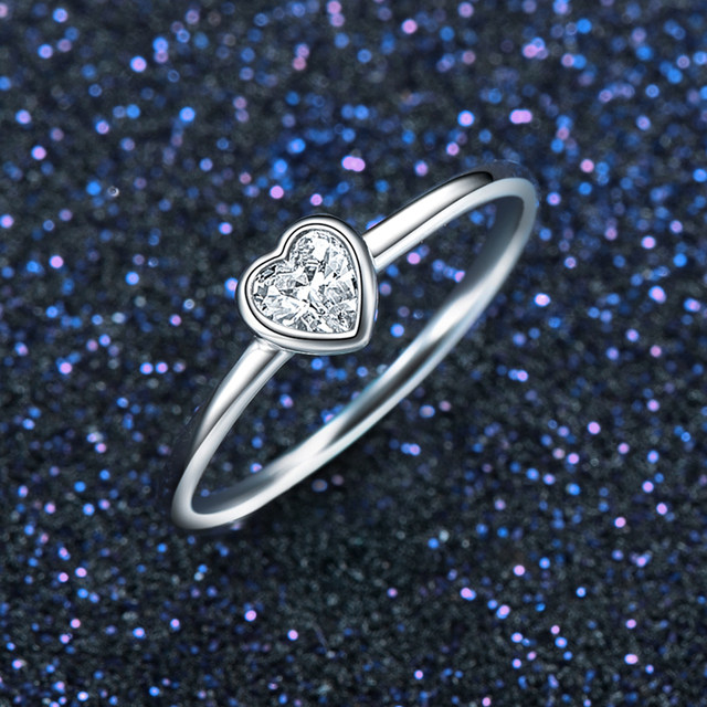 S925 sterling silver love diamond rings female eight hearts and eight arrows with diamond rings