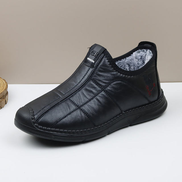 Winter Beijing cloth shoes men's cotton shoes plus velvet and warm old ...