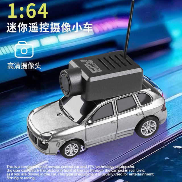 Mini FPV full proportion RC remote control car charging racing car 1:64 ...