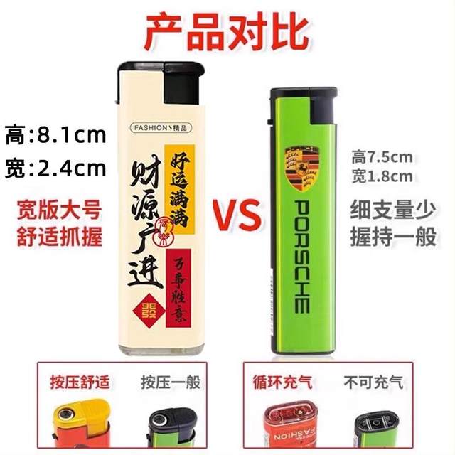 50 pieces widened and thickened windproof lighters durable inflatable ...