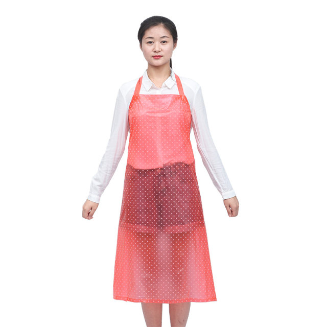 PVC apron waterproof and oil-repellent transparent apron thickened ...
