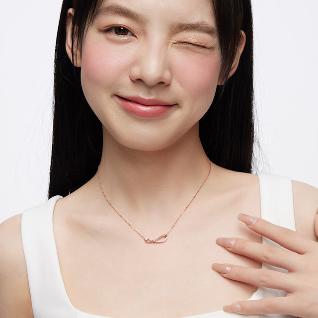 Katiro Unlimited Star Mang Necklace Girls 925 Silver INS Light Luxury Clasia Bone Chain Silver ...