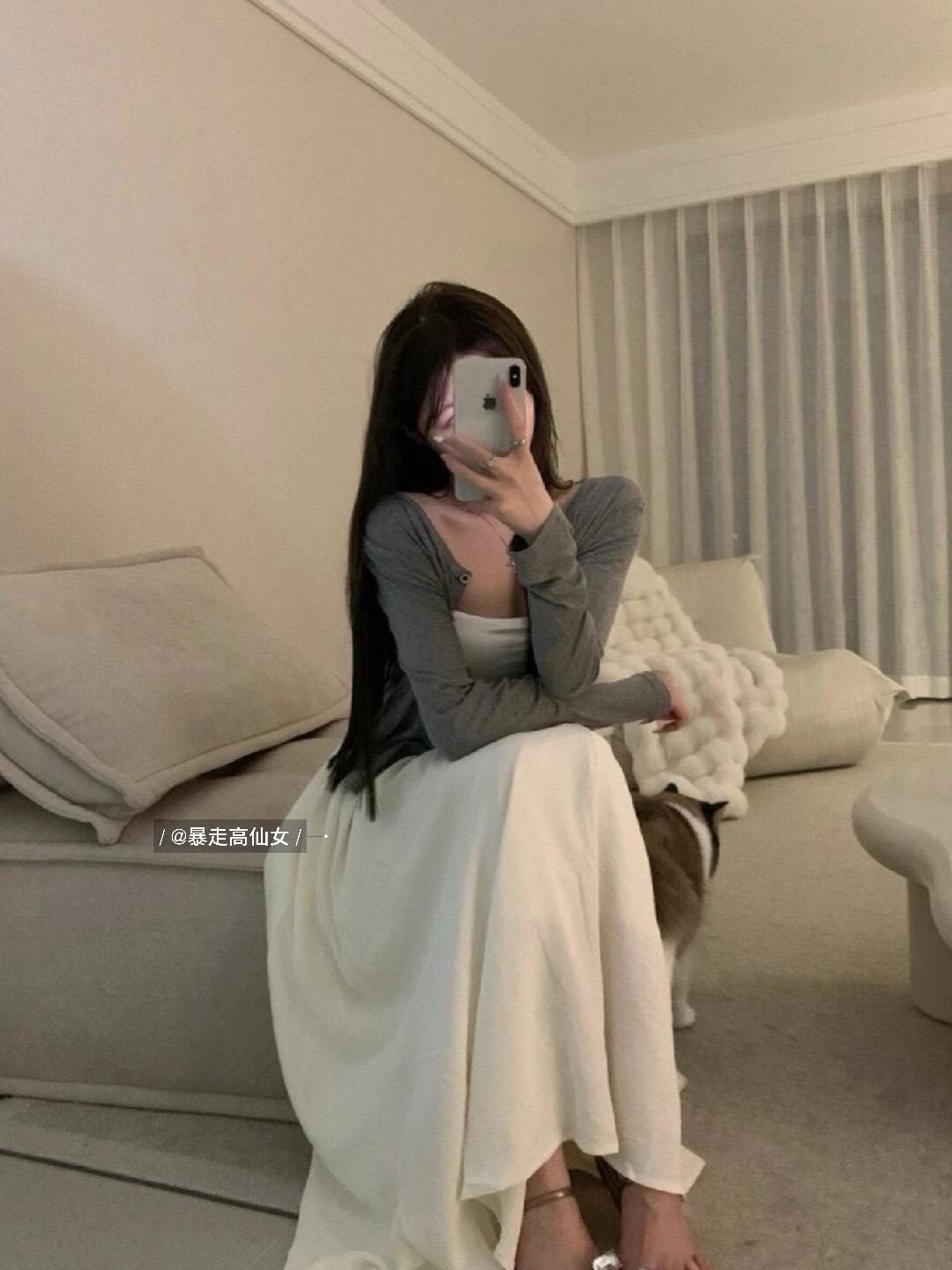 The thunderous fairy 175 tall dress with white splicing 2025 spring and summer 180 extended ...