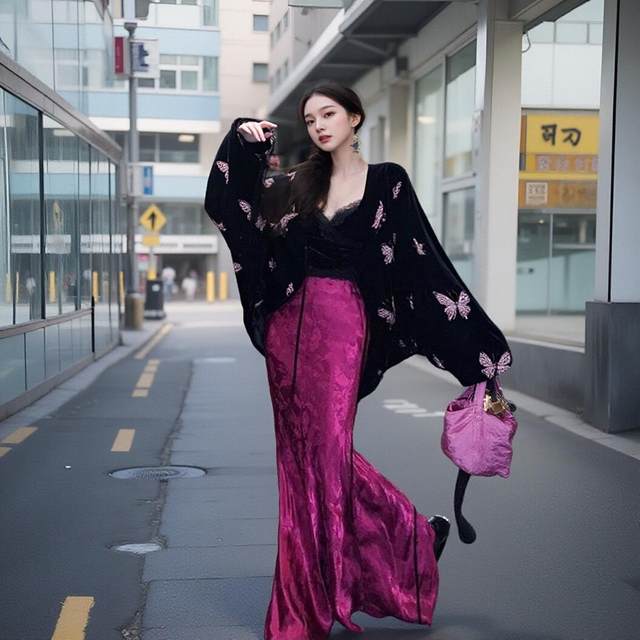 MOSS new Chinese style reversible velvet slant-breasted cotton coat for ...