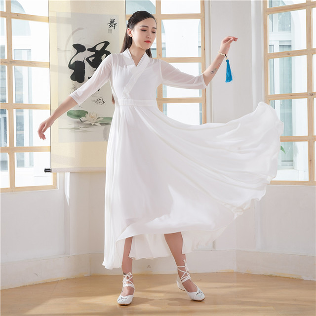 Zen dance clothing female suit fairy elegant tea suit Zen meditation ...