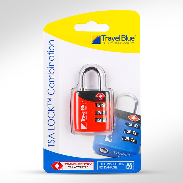 TravelBlue/Blue Travel TSA password lock trolley suitcase customs lock ...
