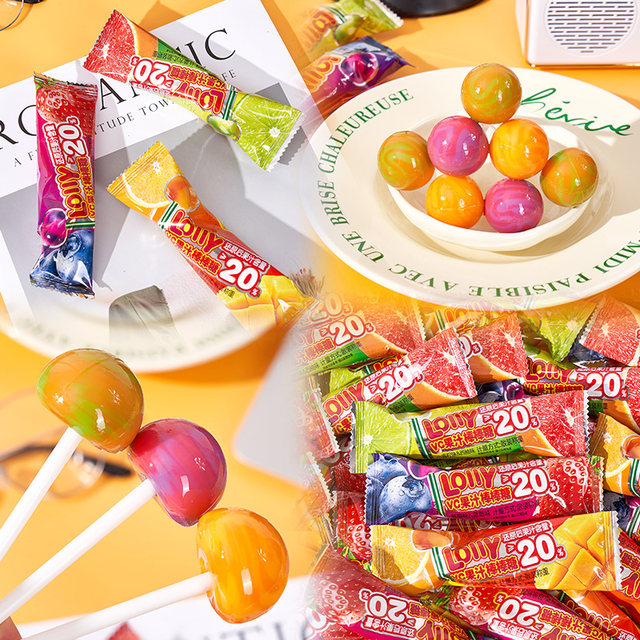 German flavor VC juice lollipop dual -gangue flavor reward students to ...