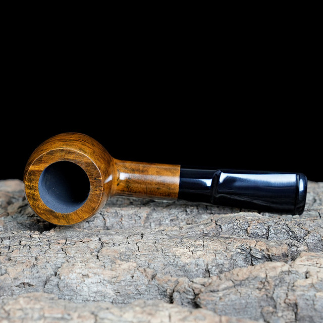 Heather wood pipe handmade solid wood small barrel pipe straight handle ...