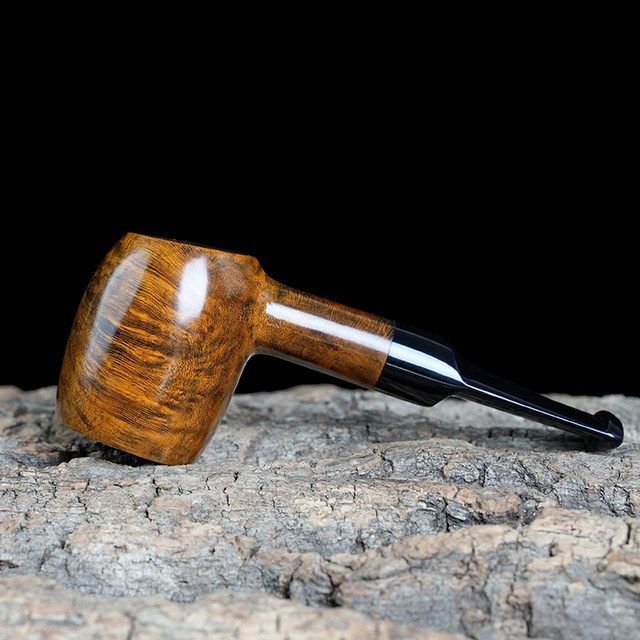 Heather wood pipe handmade solid wood small barrel pipe straight handle ...