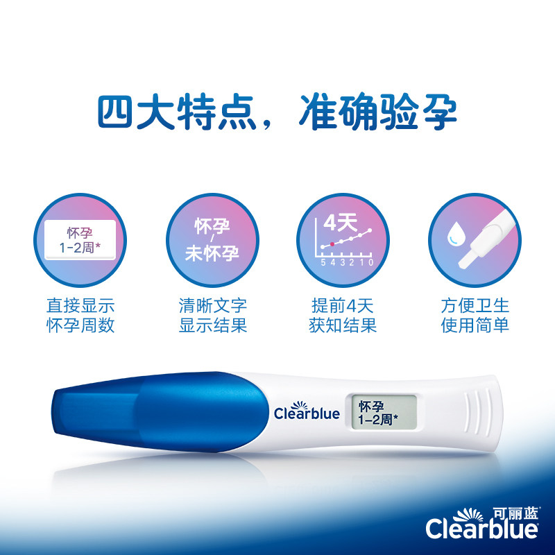 Clearblue Electronic Pregnancy Test Stick - High Precision Early ...
