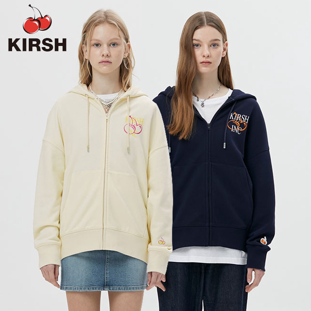Korean trendy kirsh cherry sweatshirt women's zipper cardigan hooded ...
