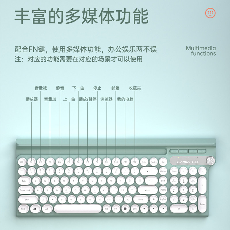Wolf Way LT500 Wireless Keyboard and Mouse Set - Silent Typing ...