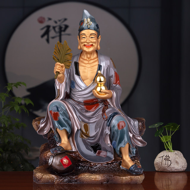 Taiwan's pure bronze sticker Jinji Buddha statue at home worships the ...