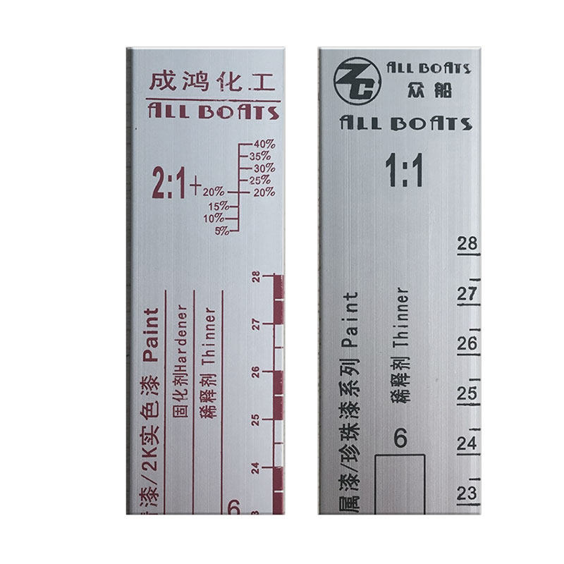 Paint Scale Ruler - Aluminum Multi-Purpose Mixing Ruler for Car Paint ...