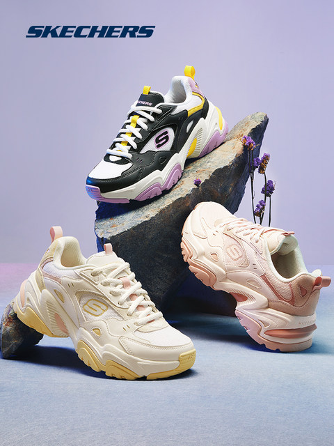 Skecher summer shoes mecha shoes men and women trendy shock-absorbing ...