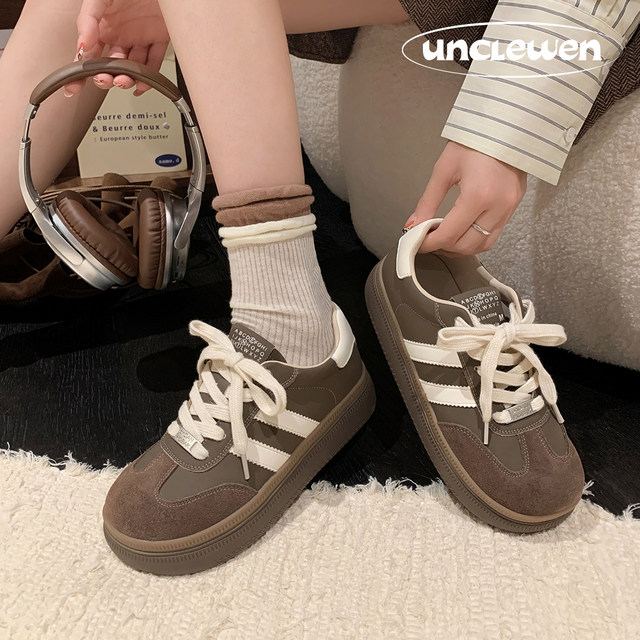 Uncle Wen Italian style simple casual versatile moral training shoes ...