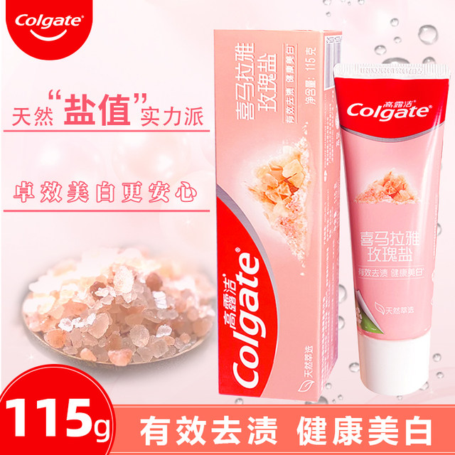 Colgate Rose Salt Pink Salt Toothpaste Contains Fluoride, Anti-moth ...
